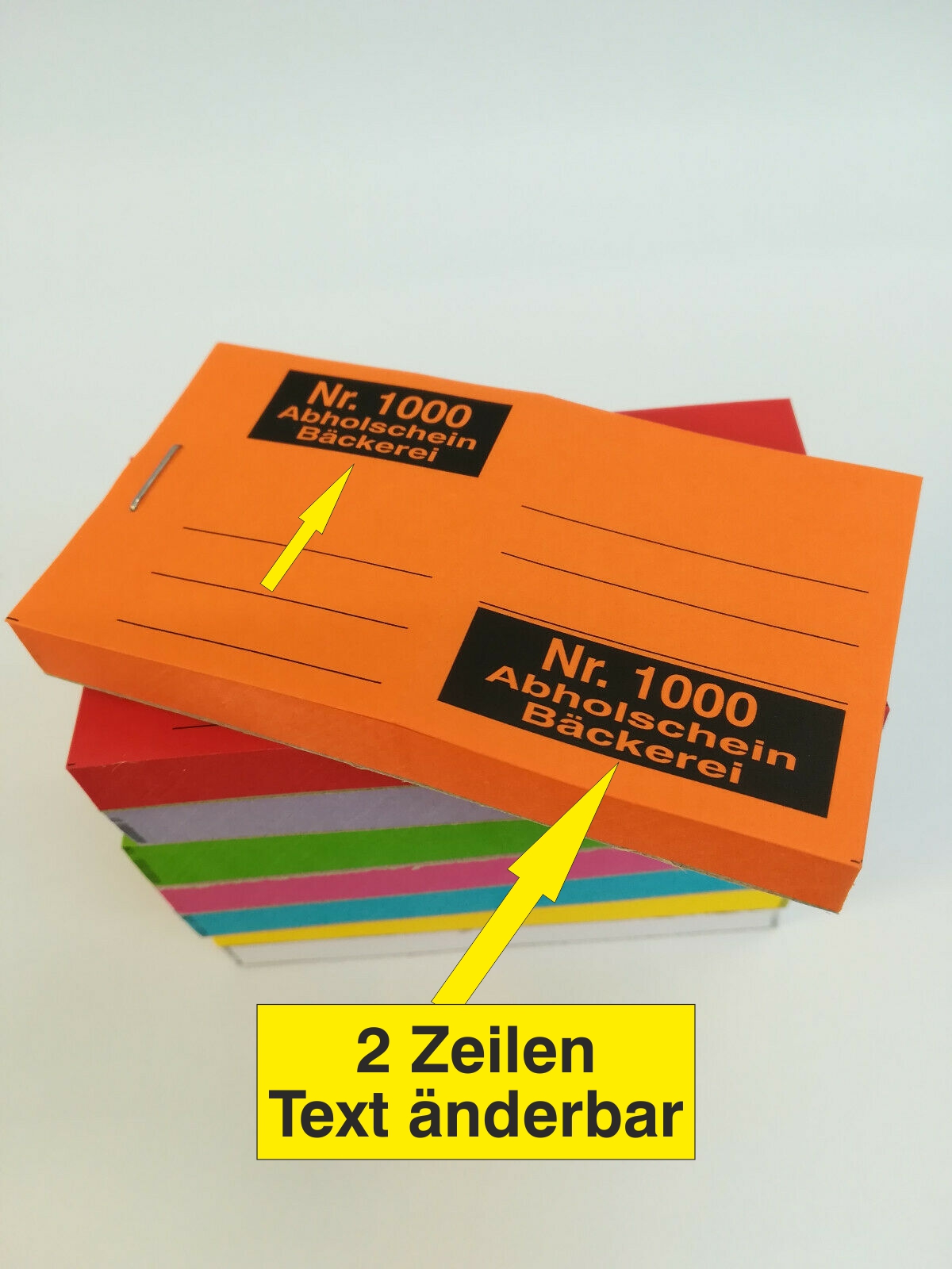 Wertmarken-Lose - 1000 Abholscheine - Kundenscheine "FLEXIBEL ...