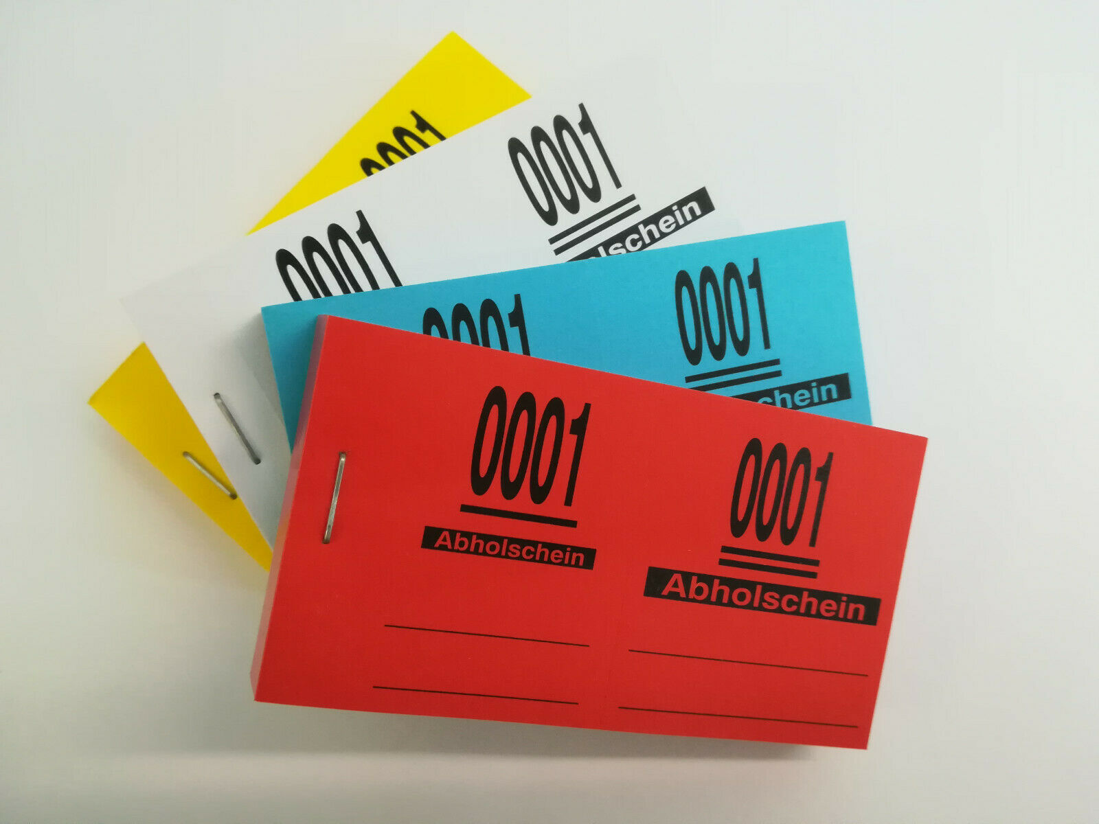 Wertmarken-Lose - 1000 Abholscheine 5.5 "Abholschein-Pfandschein ...